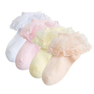 Jefferies Socks Little Dressy Girls' Princess Lace Trim Ruffle TuTu ...