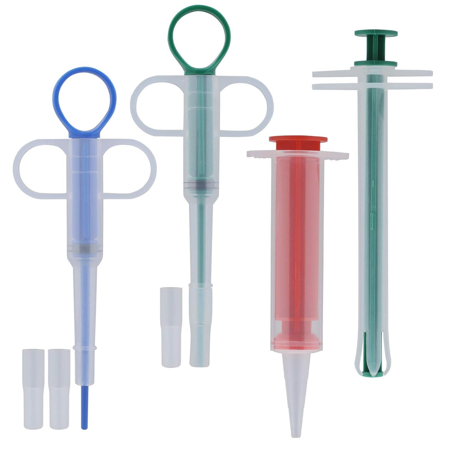 Holzlrgus 4PCS Pet Syringe Pet Pill Shooter Soft Tip Pet Tablet Feeder ...