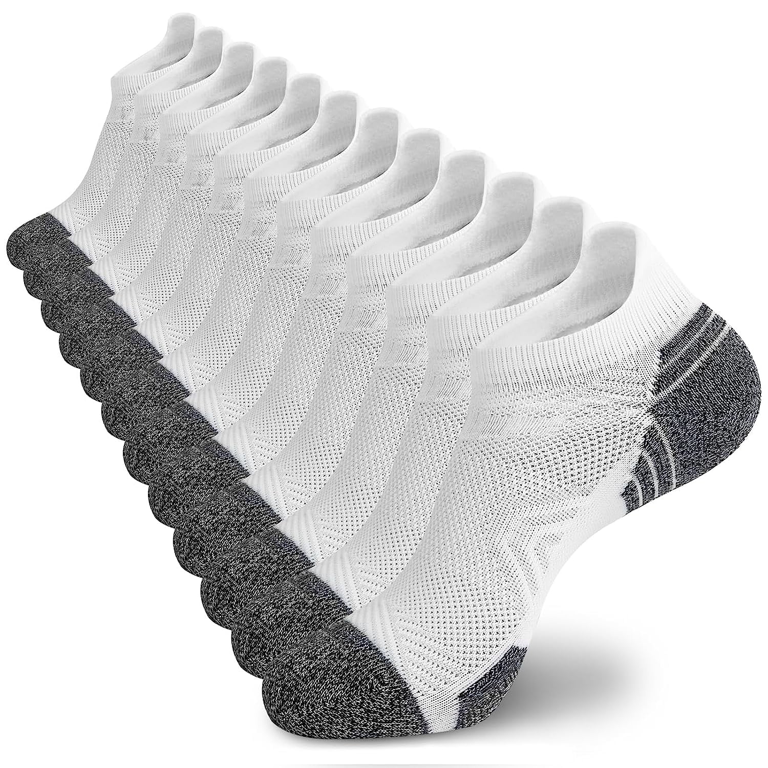 Holzlrgus 6 Pairs Womens Ankle Socks Cotton Cushioned Workout Athletic ...