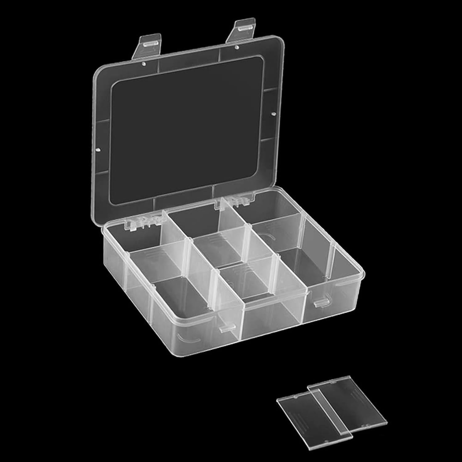 Holzlrgus 9 Grids Plastic Storage Compartment Organizer Container with ...