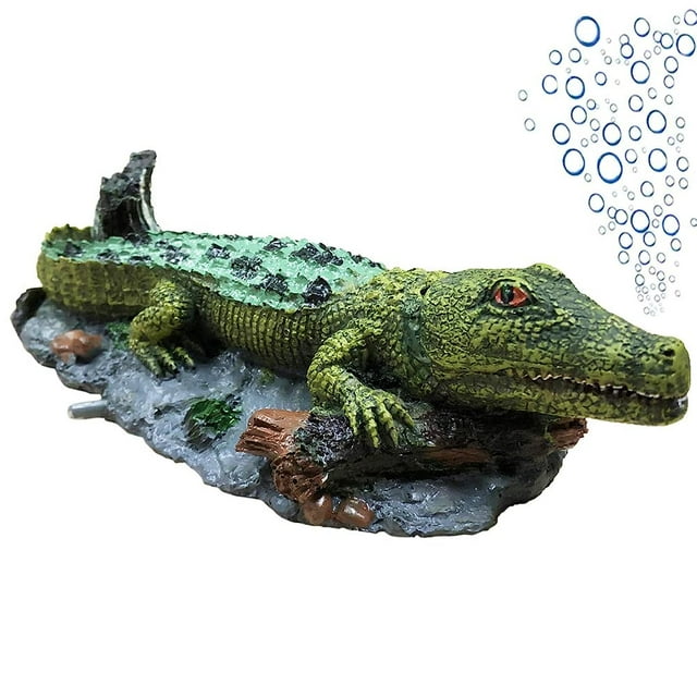 Holzlrgus Aquarium Alligator Air Bubbler Decorations - Aerating Action ...