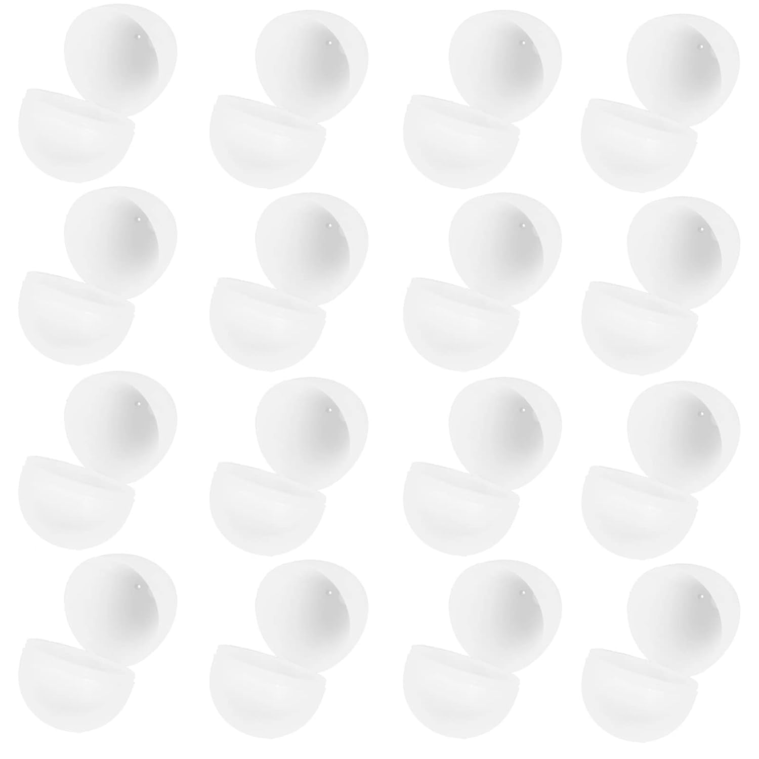 Holzlrgus Blank Easter Eggs 24pcs Plastic Easter Eggs Fillable White ...