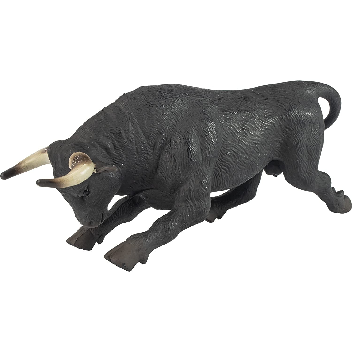 Holzlrgus Cattle Figurine Hand Painted Plastic Black Bull Bullfighting ...