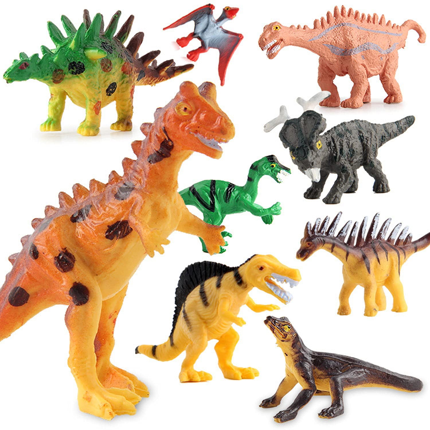 Holzlrgus Dinosaur Toys 12pcs Realistic Dinosaur Figurines Action Model ...