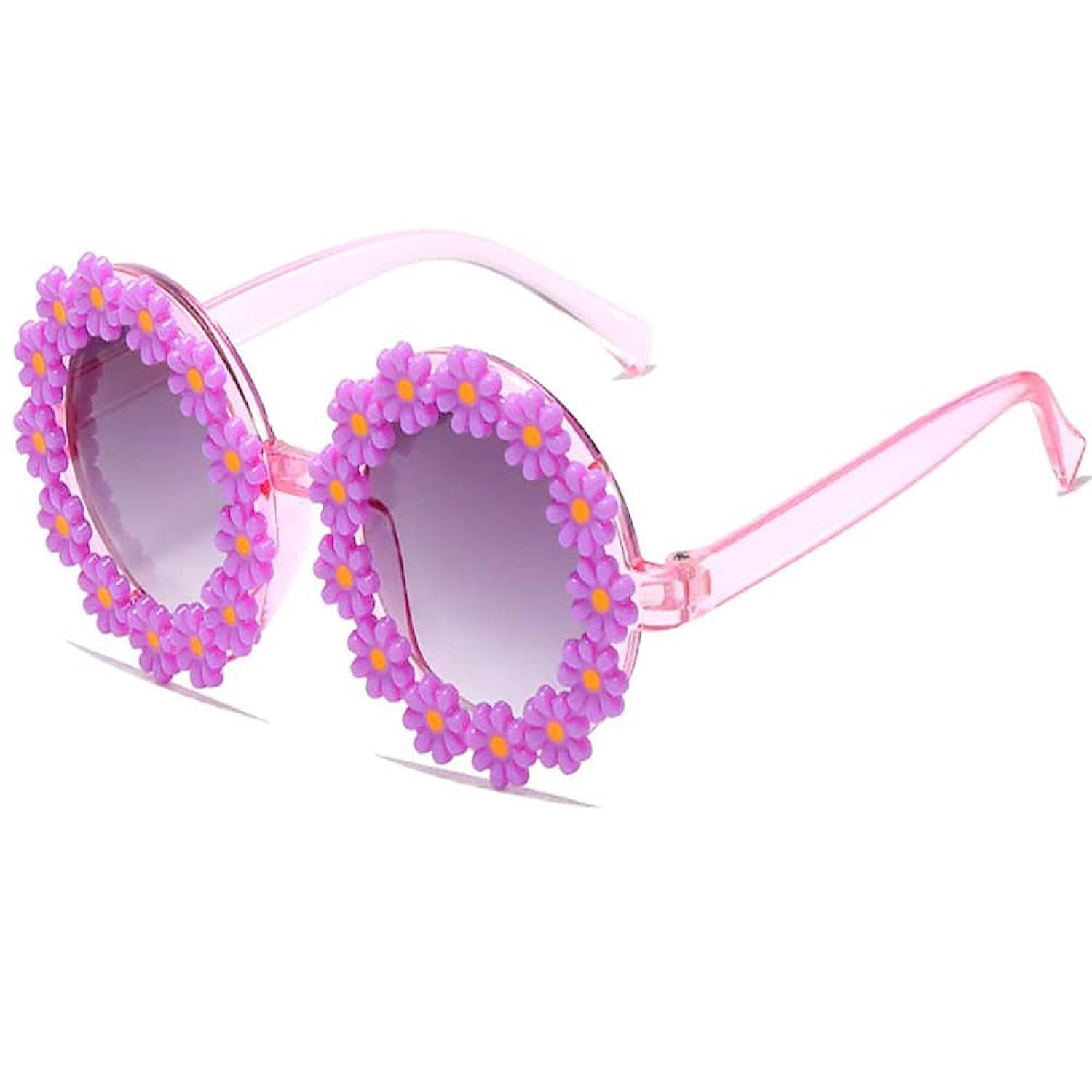 Holzlrgus Girl Sunglasses Flower Shaped Cute Glasses UV400 Protection ...