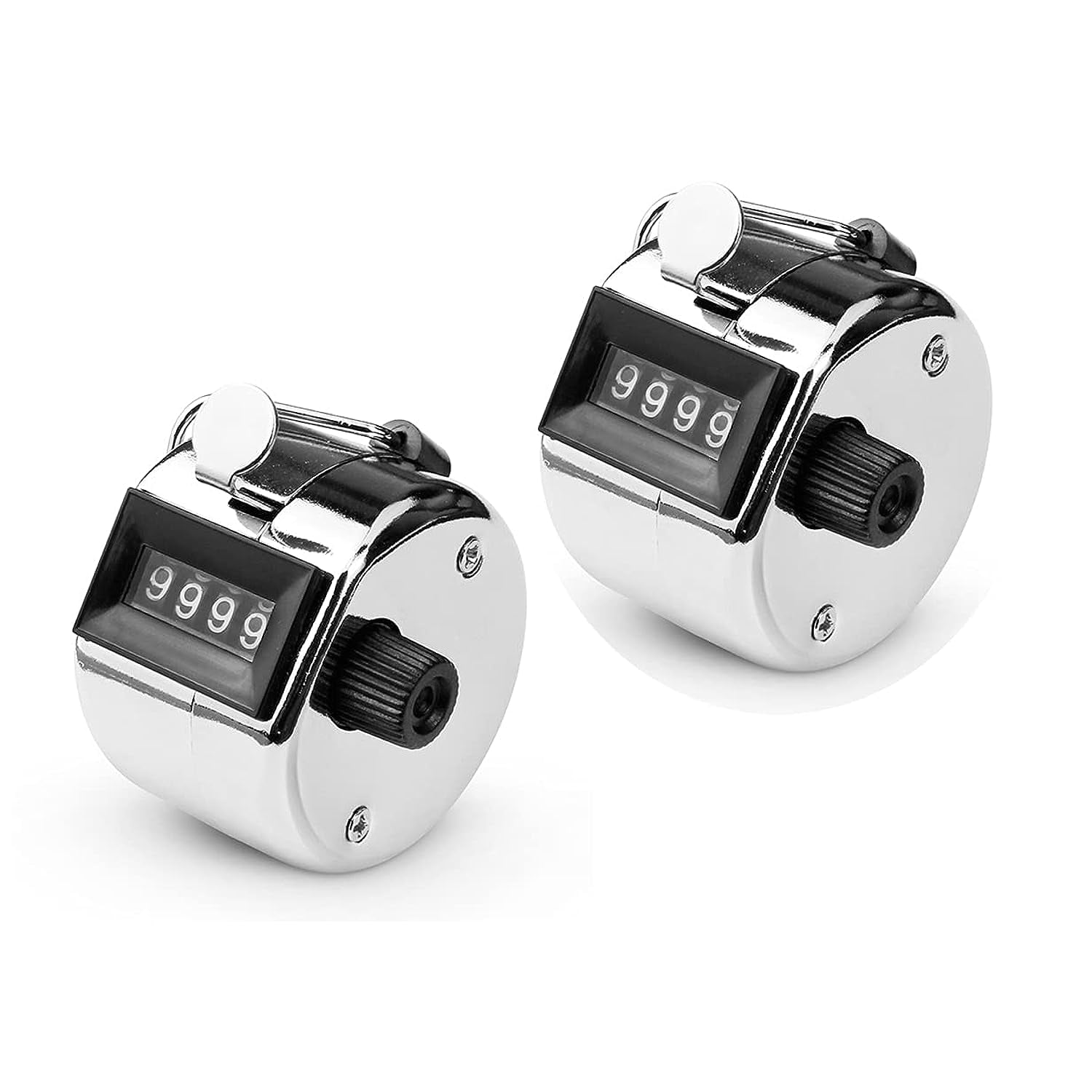 Holzlrgus Hand Tally Counter,4 Digit Display Clicker Counter Metal ...