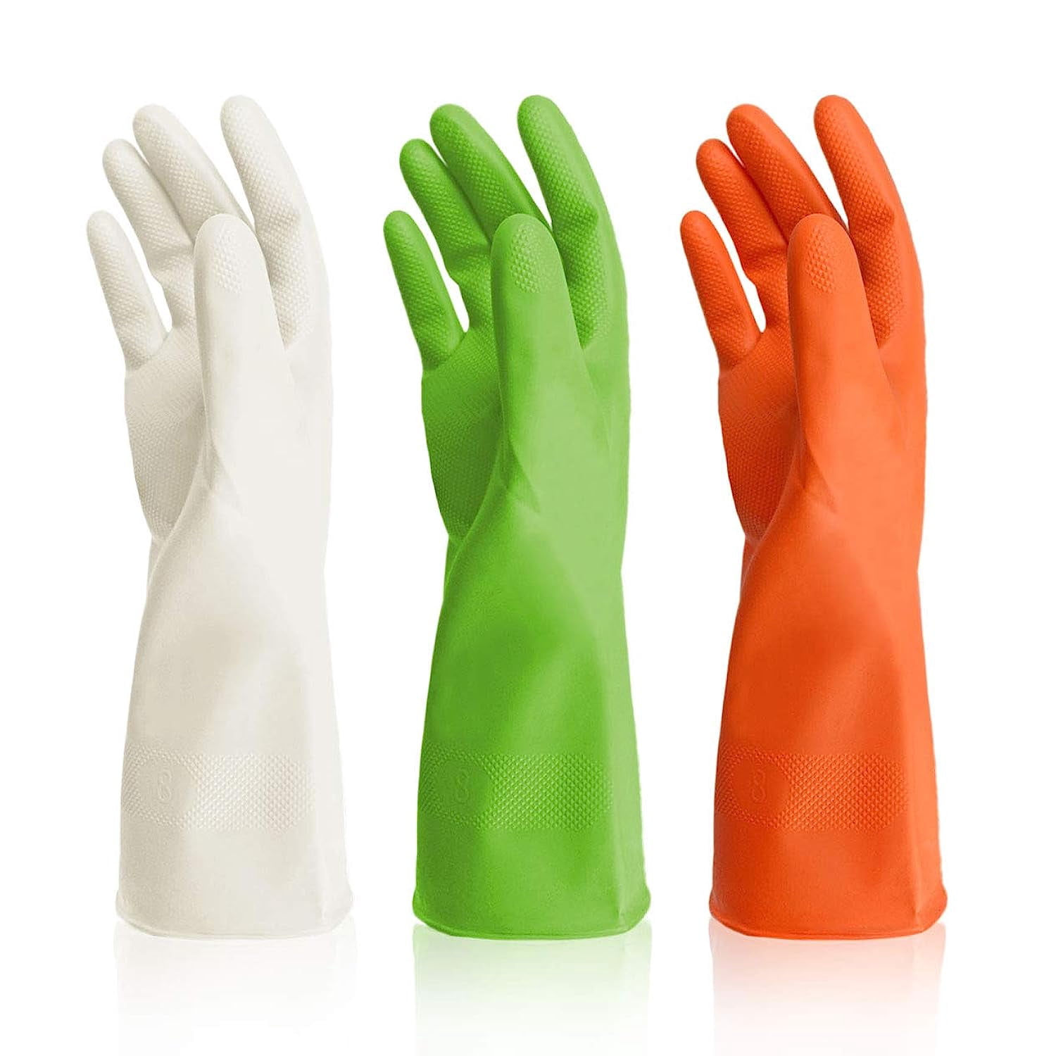 Holzlrgus Household Cleaning Gloves, Reusable Latex Free Cleaning ...