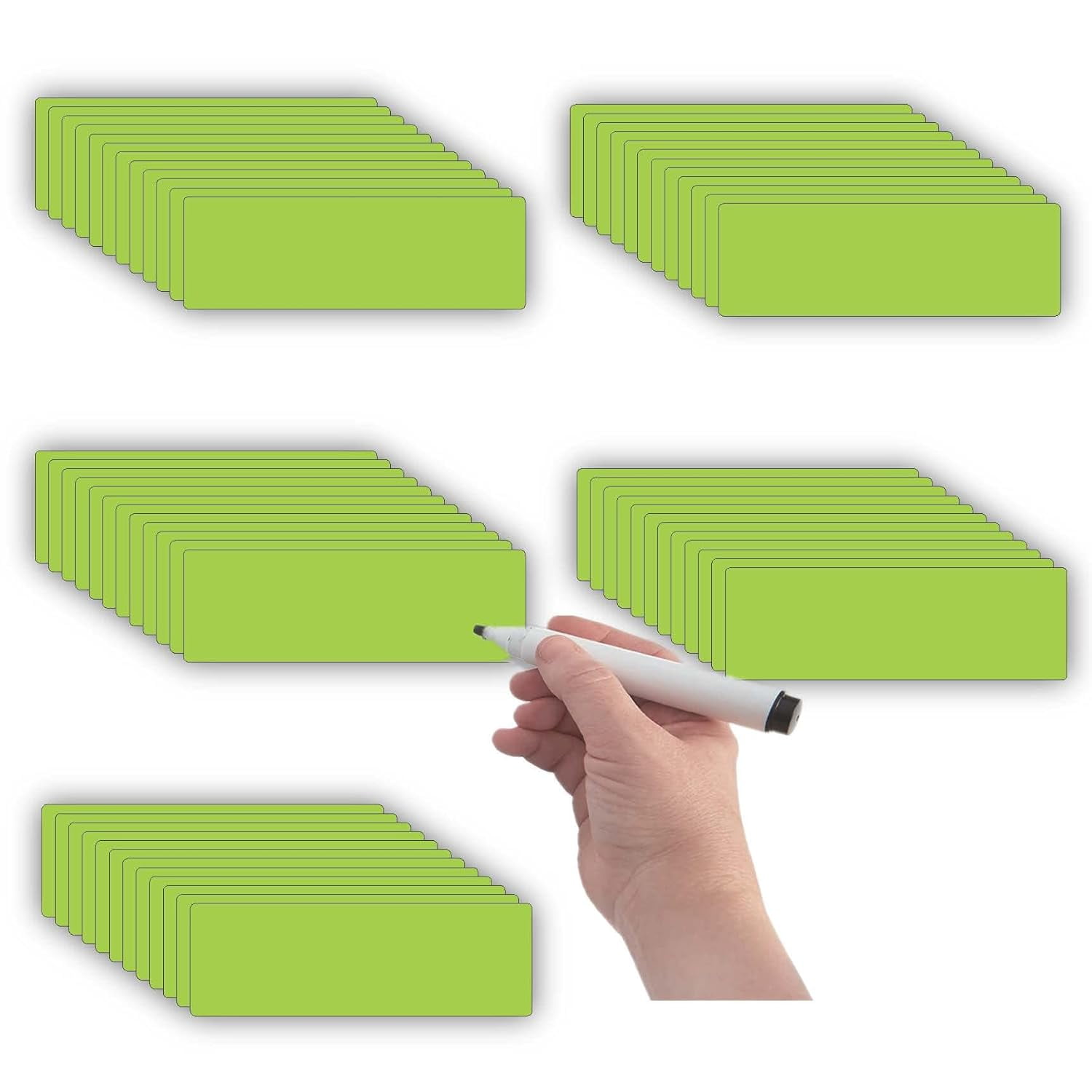 Holzlrgus Magnetic Dry Erase Labels (1x3",Pack of 60),Name Tags Magnets ...