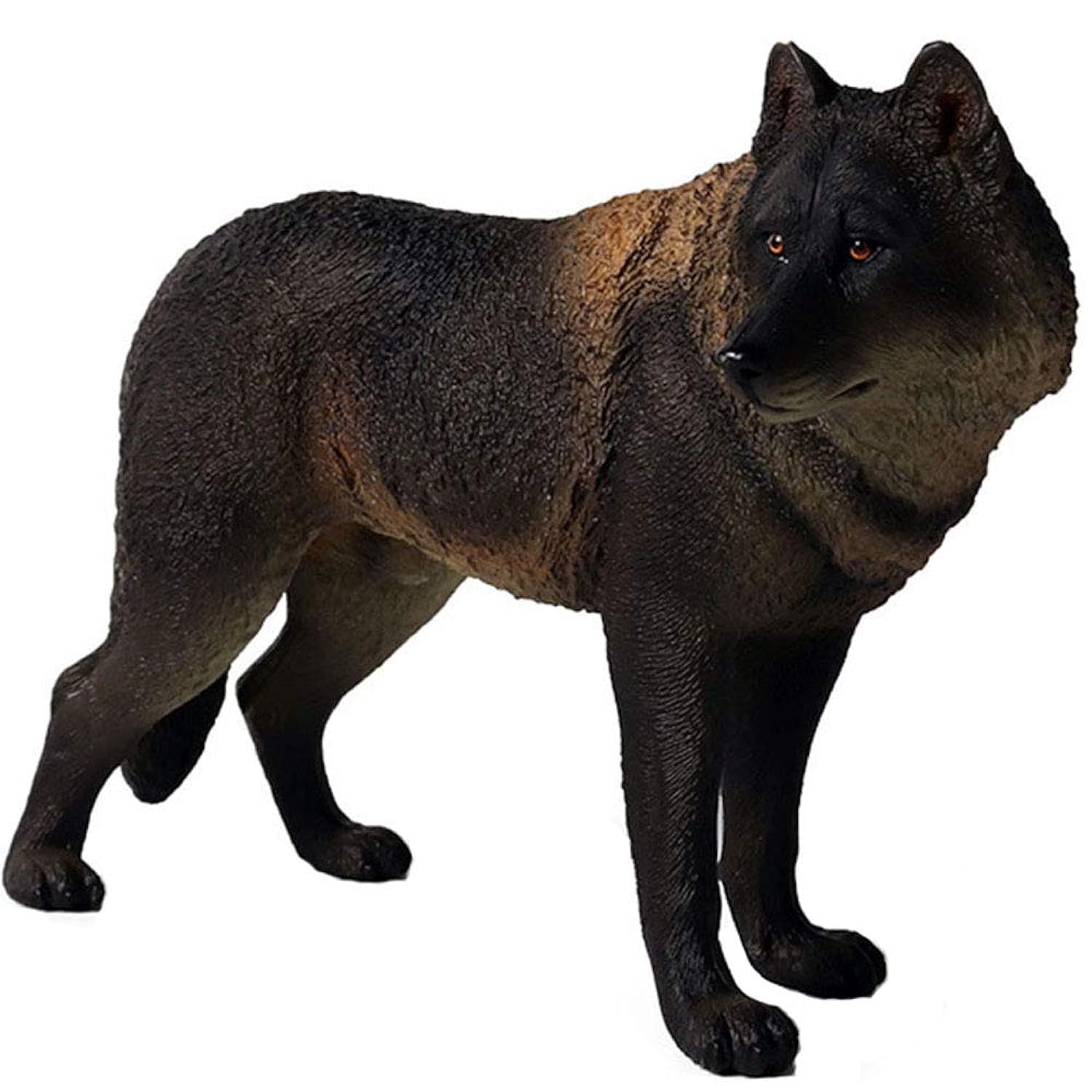 Holzlrgus Male Wolf Figure Realistic Animal Figurines Early Educational ...