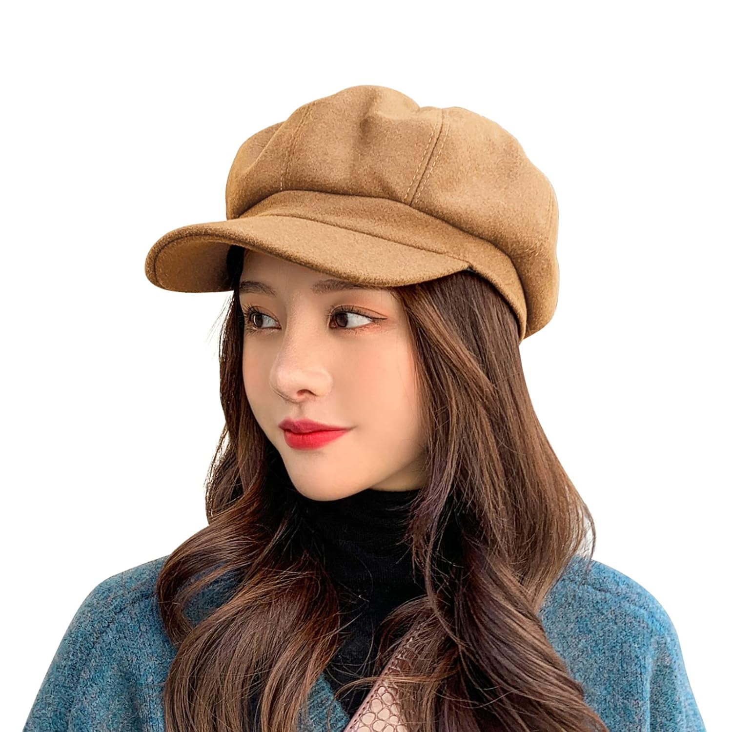 Holzlrgus Newsboy Hats for Women Fashionable Newsboy Cap for Women Baker Boy Cap Winter Hats ...