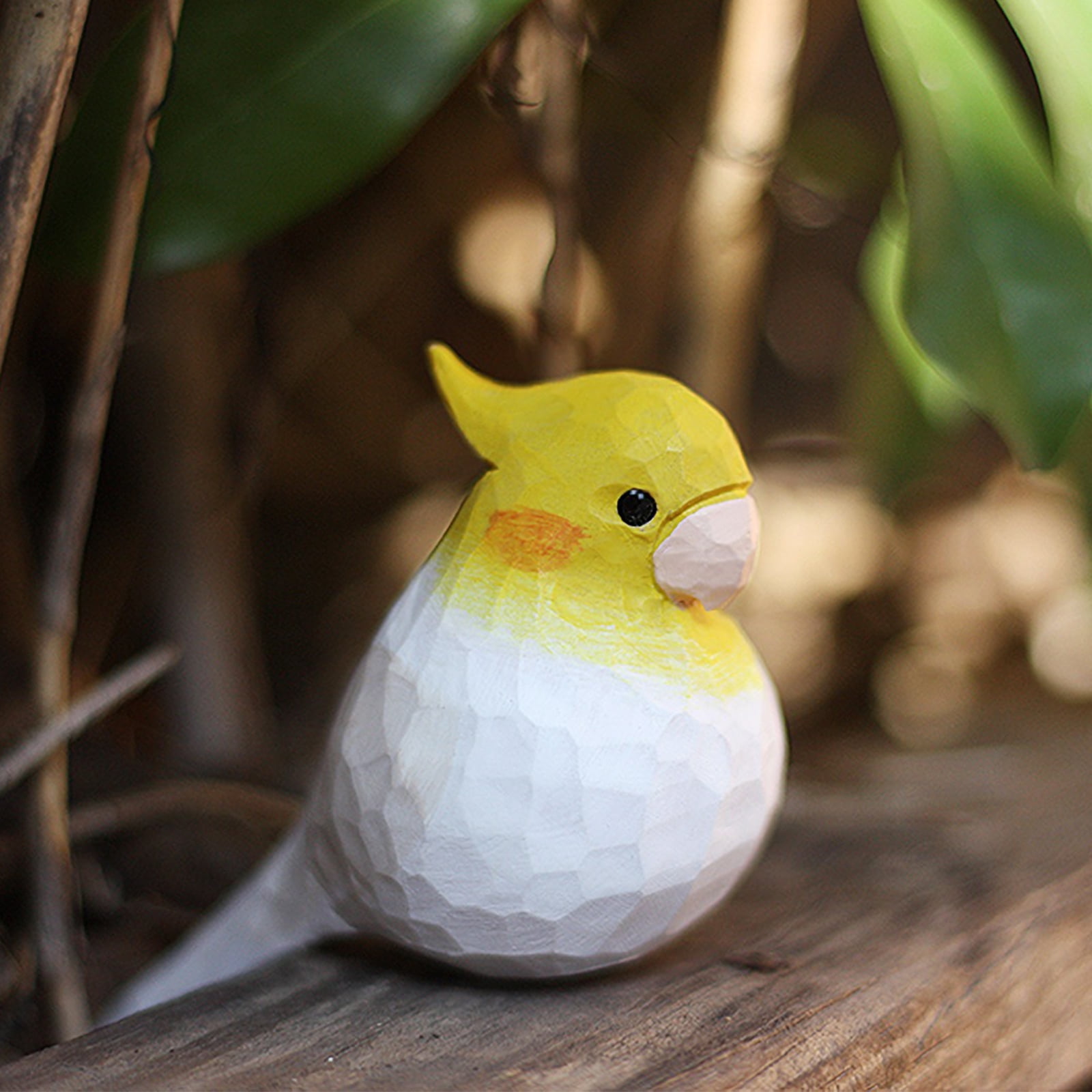 Holzlrgus Parrot Wooden Birds, Bird Figurine, Small Bird Statue, Bird ...