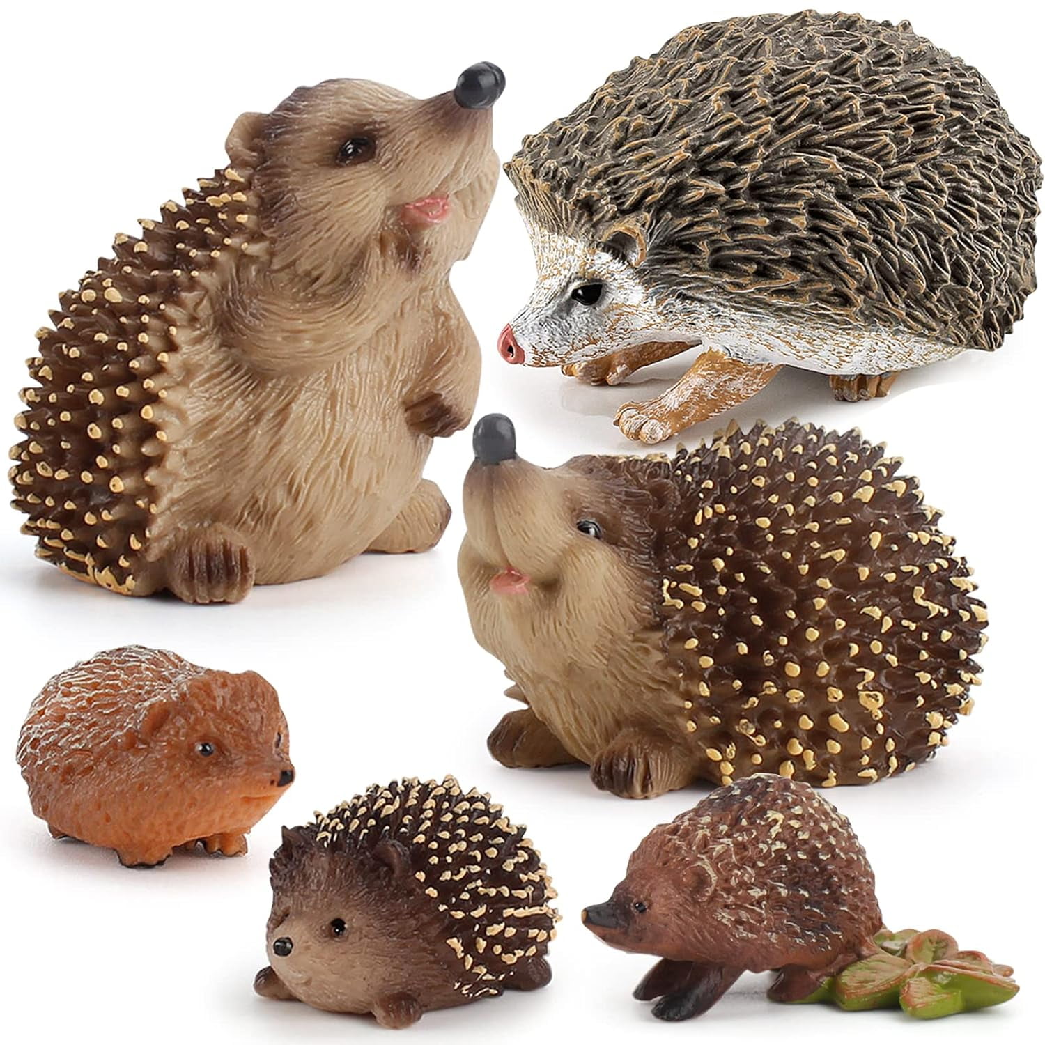 Holzlrgus Realastic Wild Animal Hedgehog Figurines Toy Palyset Hedgehog ...