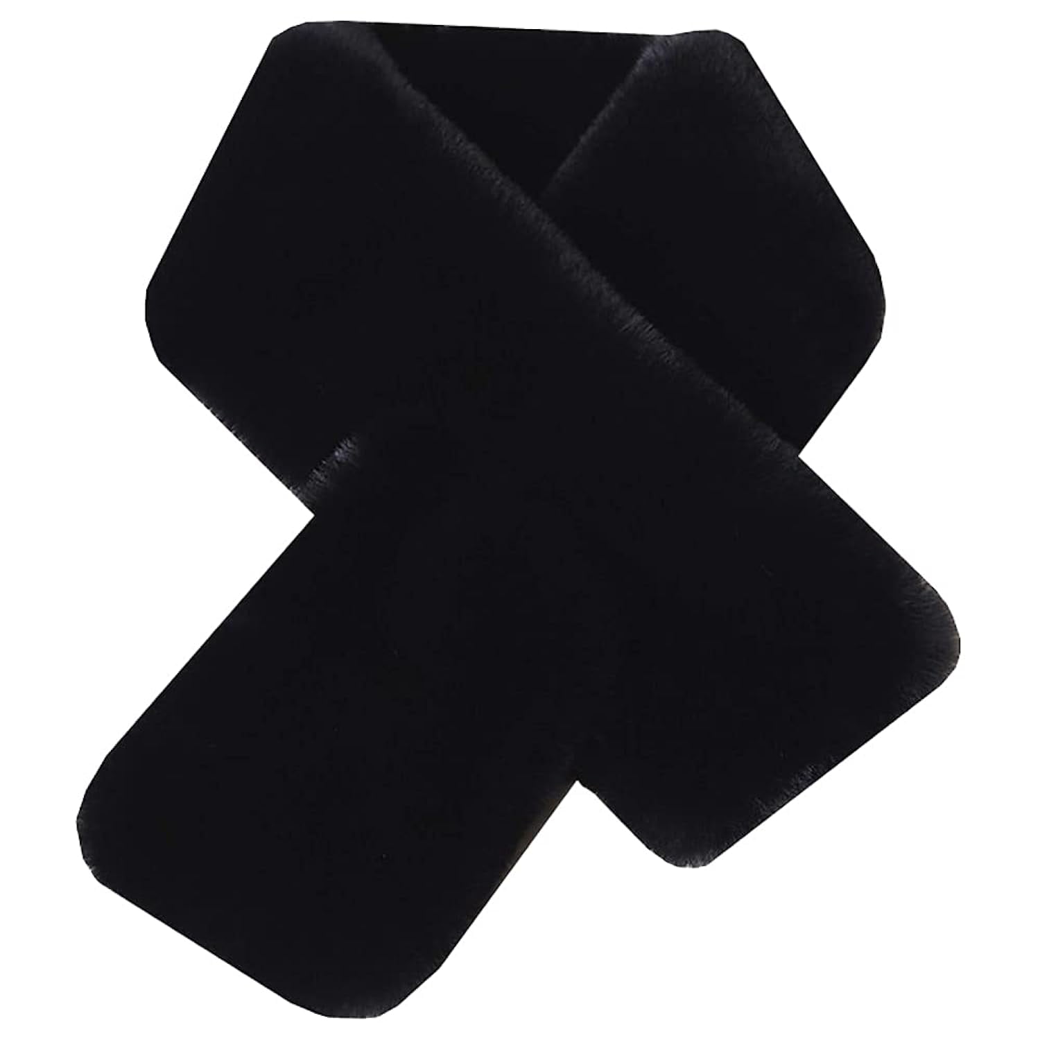 Holzlrgus Scarf for Women Winter Fall Furry Faux Fur Loophole Scarf ...