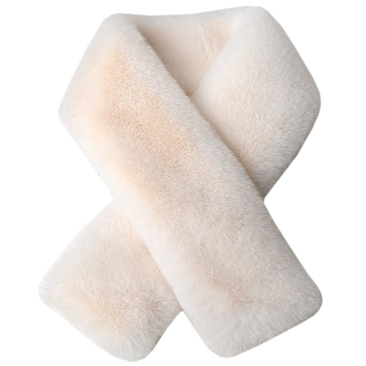 Holzlrgus Scarf for Women Winter Fall Furry Faux Fur Loophole Scarf ...
