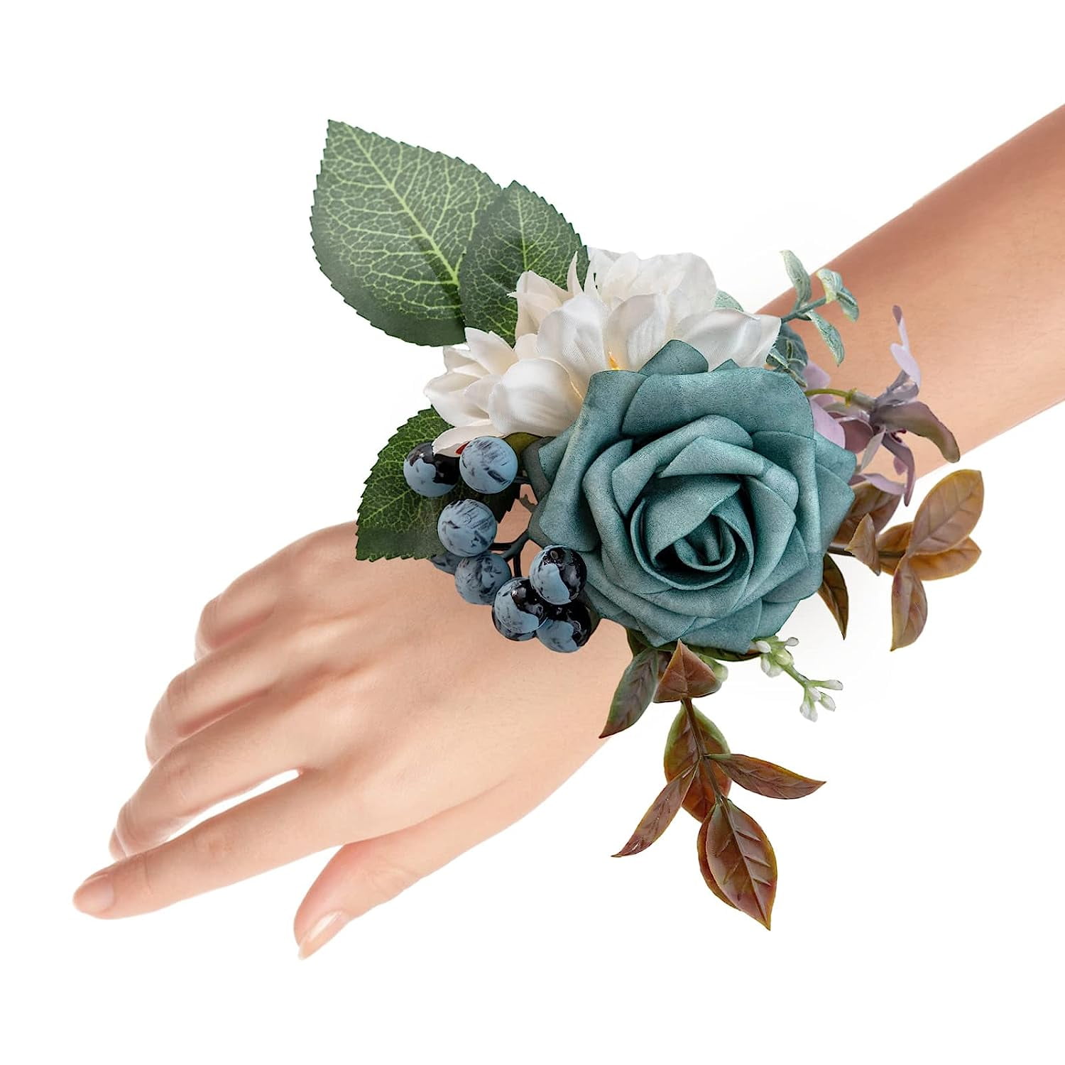 Holzlrgus Set of 2 Wrist Corsage Wristlet for Wedding Bridesmaid Mother ...