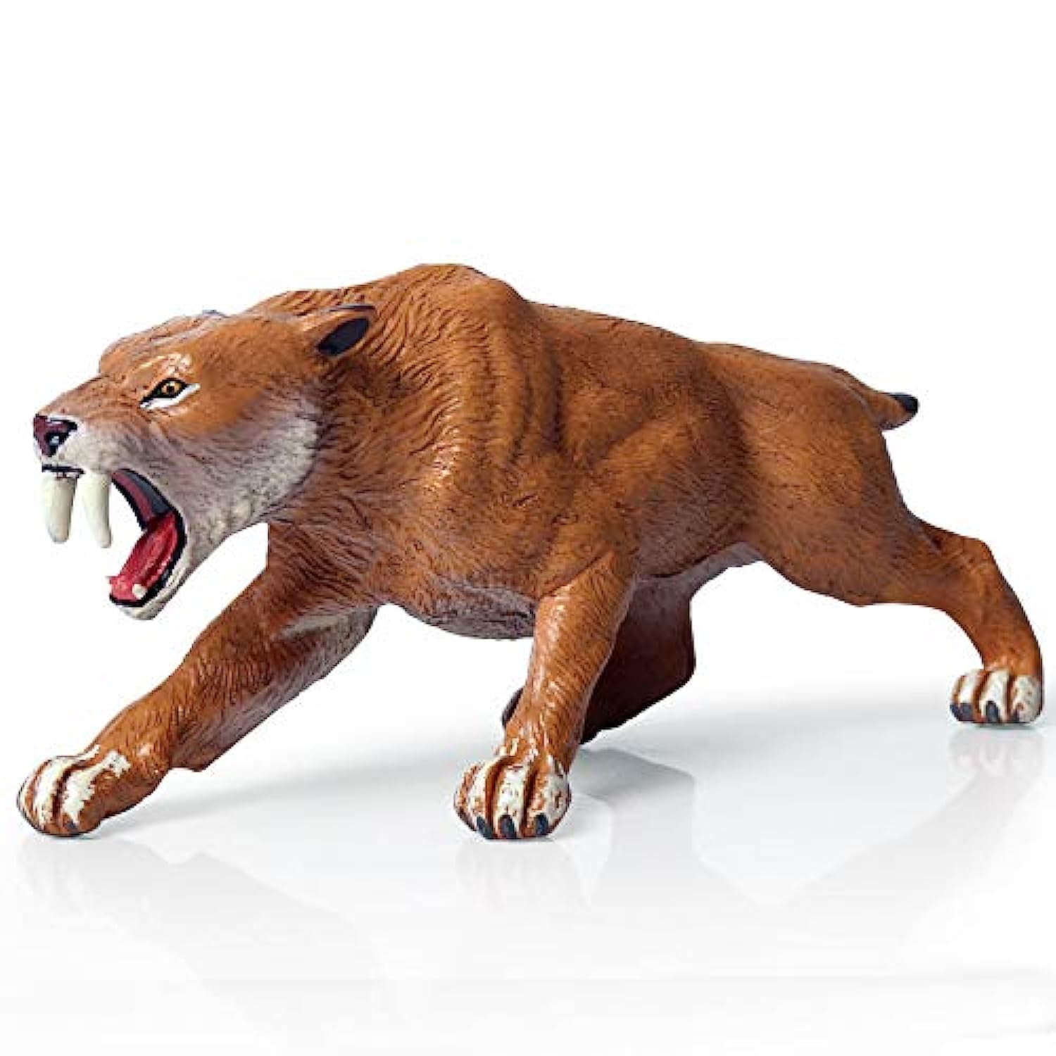 Holzlrgus Smilodon Figurine - Realistic Plastic Smilodon Saber-Toothed ...