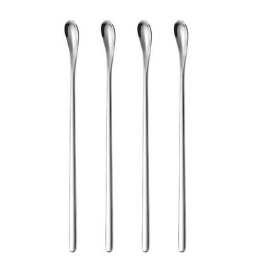 Spatiy 5 19cm Stainless Steel Coffee Stirrers Reusable Hot Chocolat Tea ...