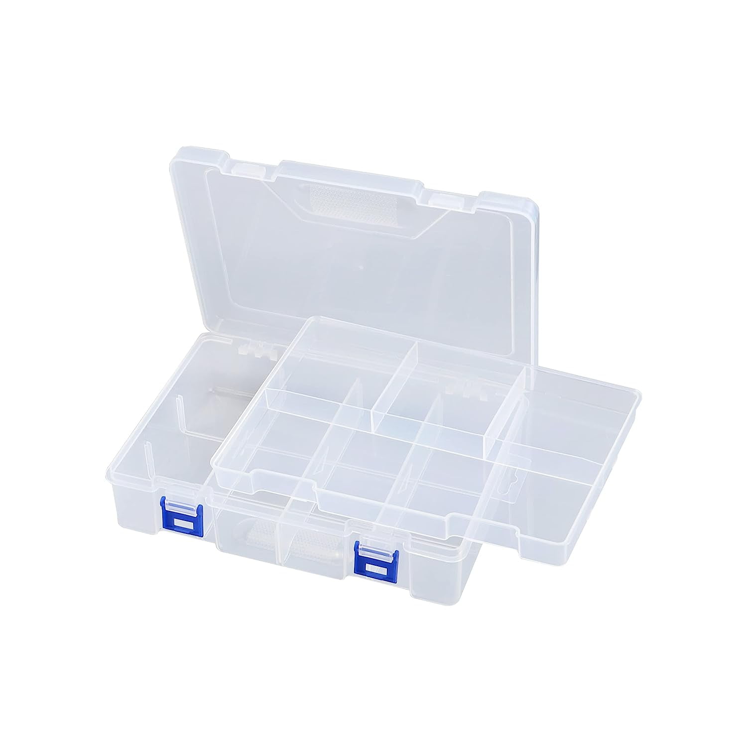 Holzlrgus Tackle Box Fishing Tackle Box Organizer 2 Layer Clear Tackle ...