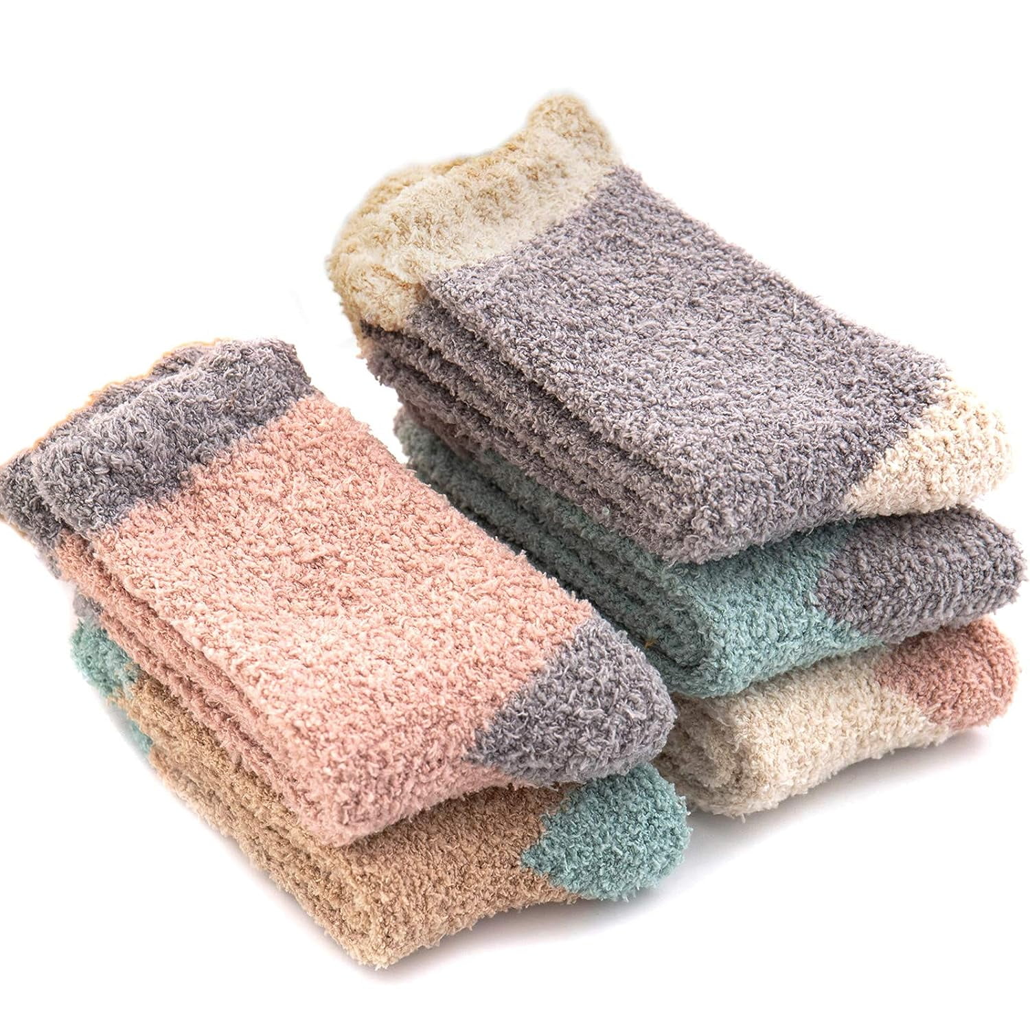 Holzlrgus Thicker Warm Fuzzy Socks, Plush Warm Winter Socks for Sleep ...