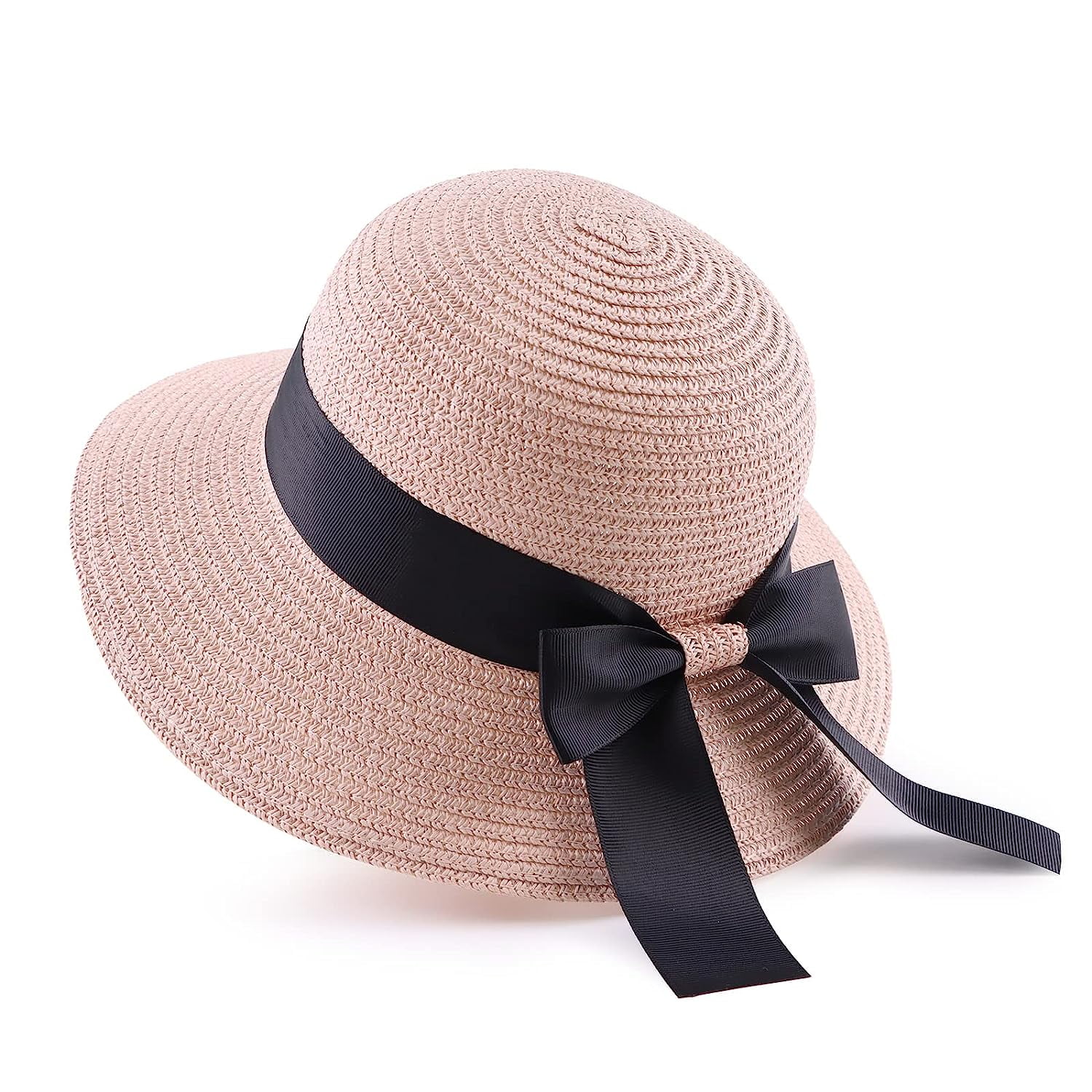 Holzlrgus Women,Little Girls Straw Sun Hat Summer Beach Cap Foldable ...