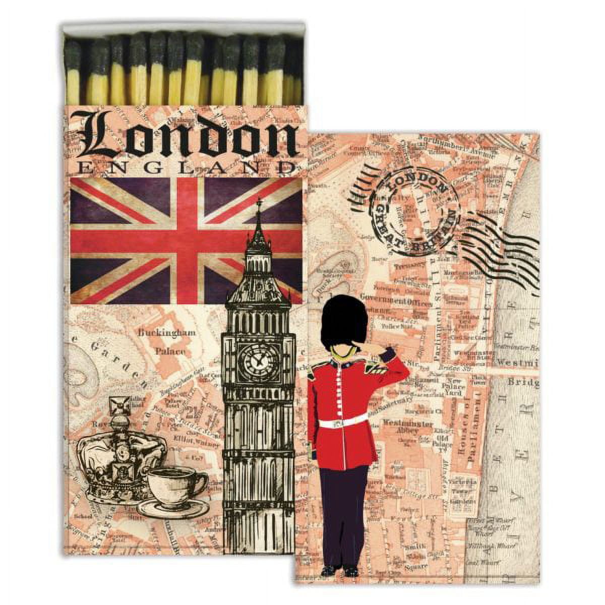 HomArt Large Decorative London Map Matches - Walmart.com