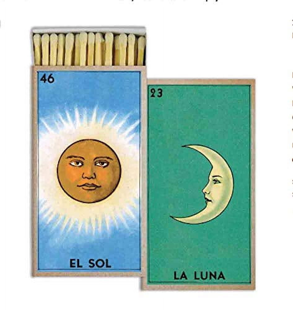 HomArt Match Box Set, El Sol and La Luna Decorative Matches, Long ...
