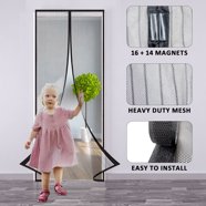 Magnetic Mesh Screen Door - Magic Bug & Mosquito Protector Door Screen ...