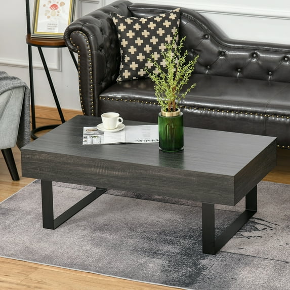 Free Shipping! HomCom Industrial Coffee Table with Storage Drawer ...