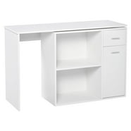 "HomCom 47"" Office Compact Computer Desk Hutch with Ample Storage ...
