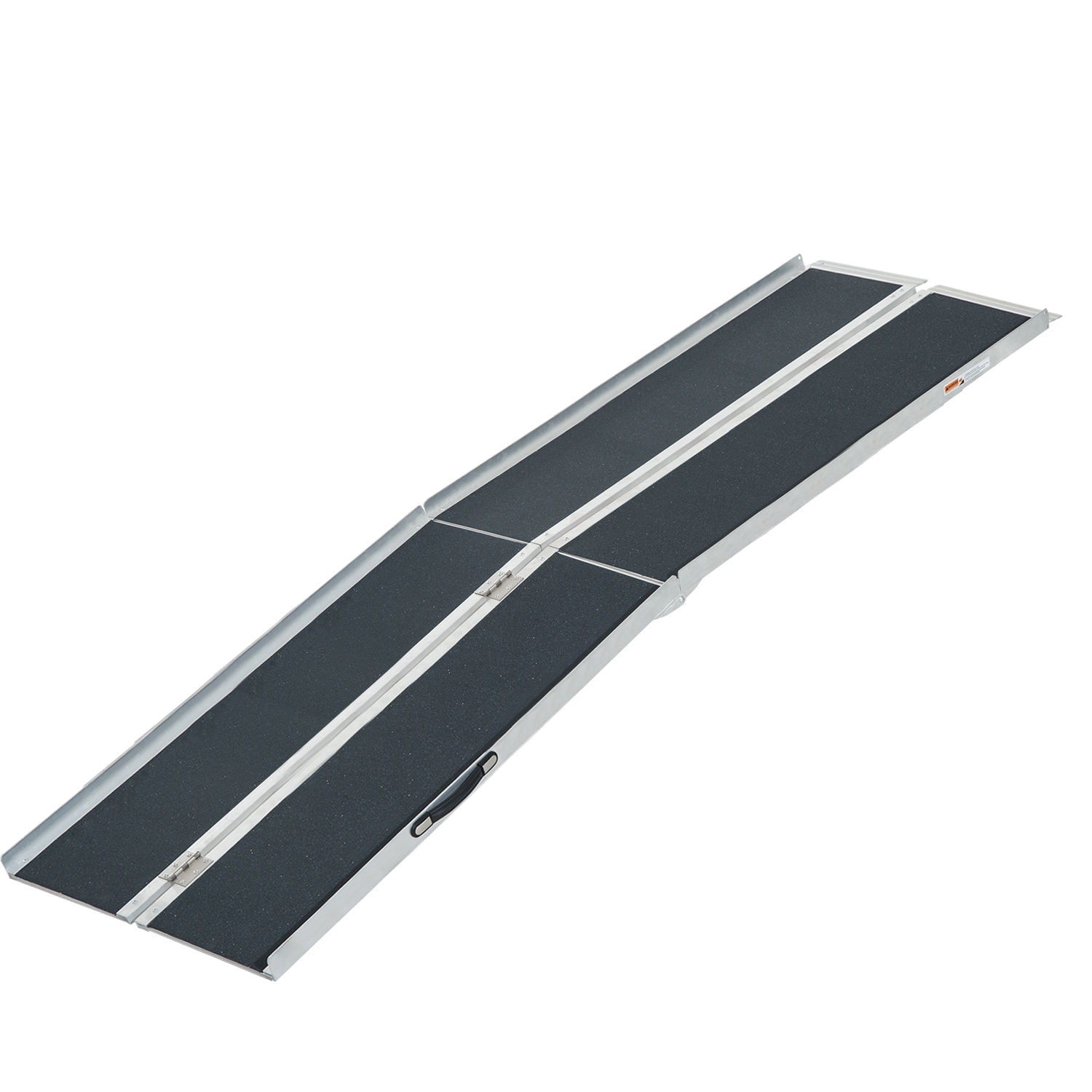 HOMCOM Lightweight Aluminum Folding Wheelchair Ramp, 8' Skidproof PVC ...