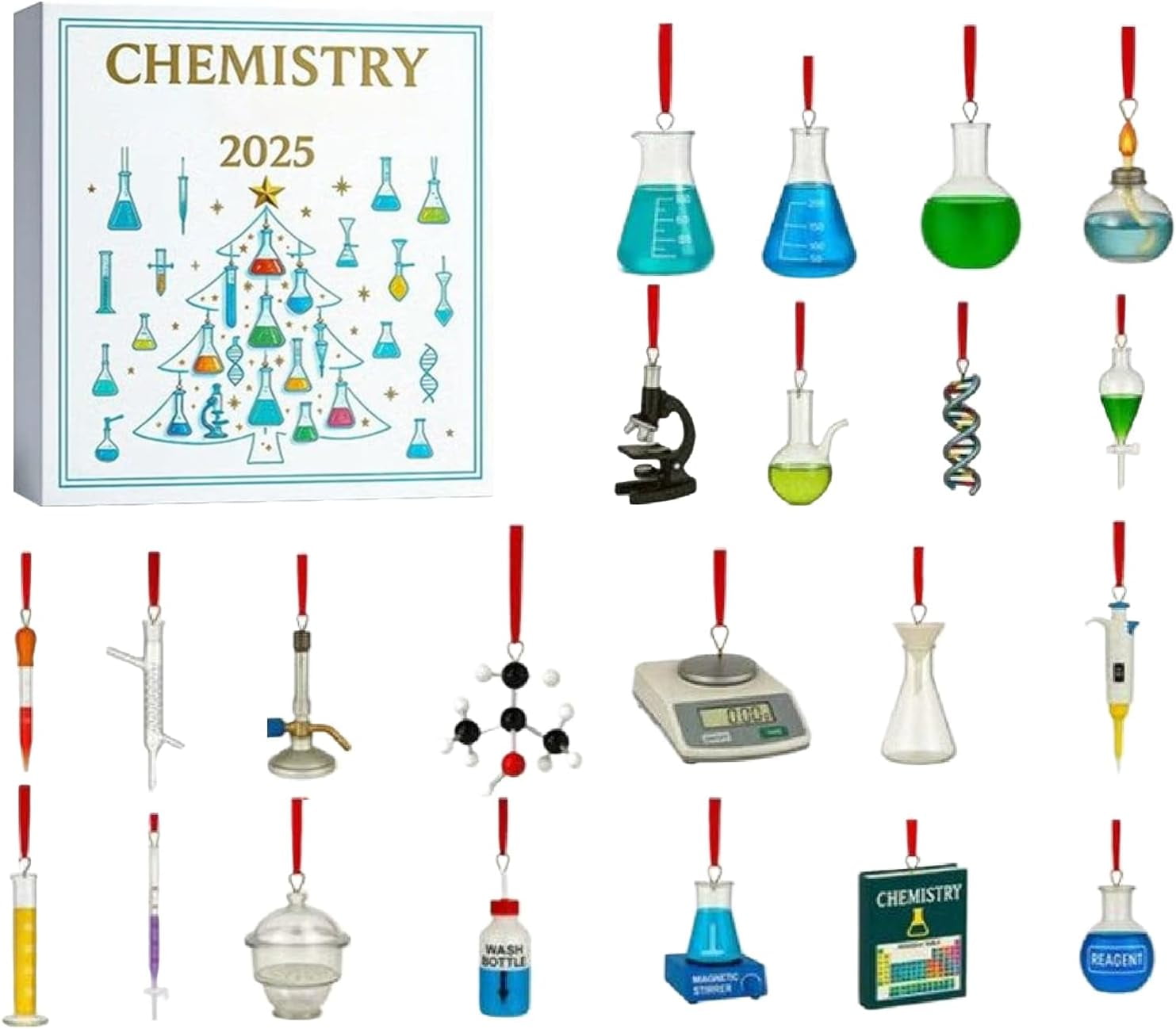 HomFairy Chemistry Advent Calendars 2025, 24 Days Christmas Countdown ...