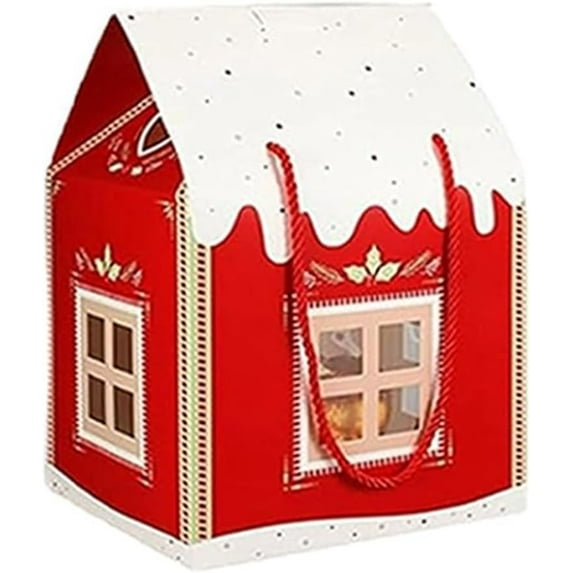 HomFairy Christmas Wonderland Cottage Gift Box, House Shaped Christmas ...