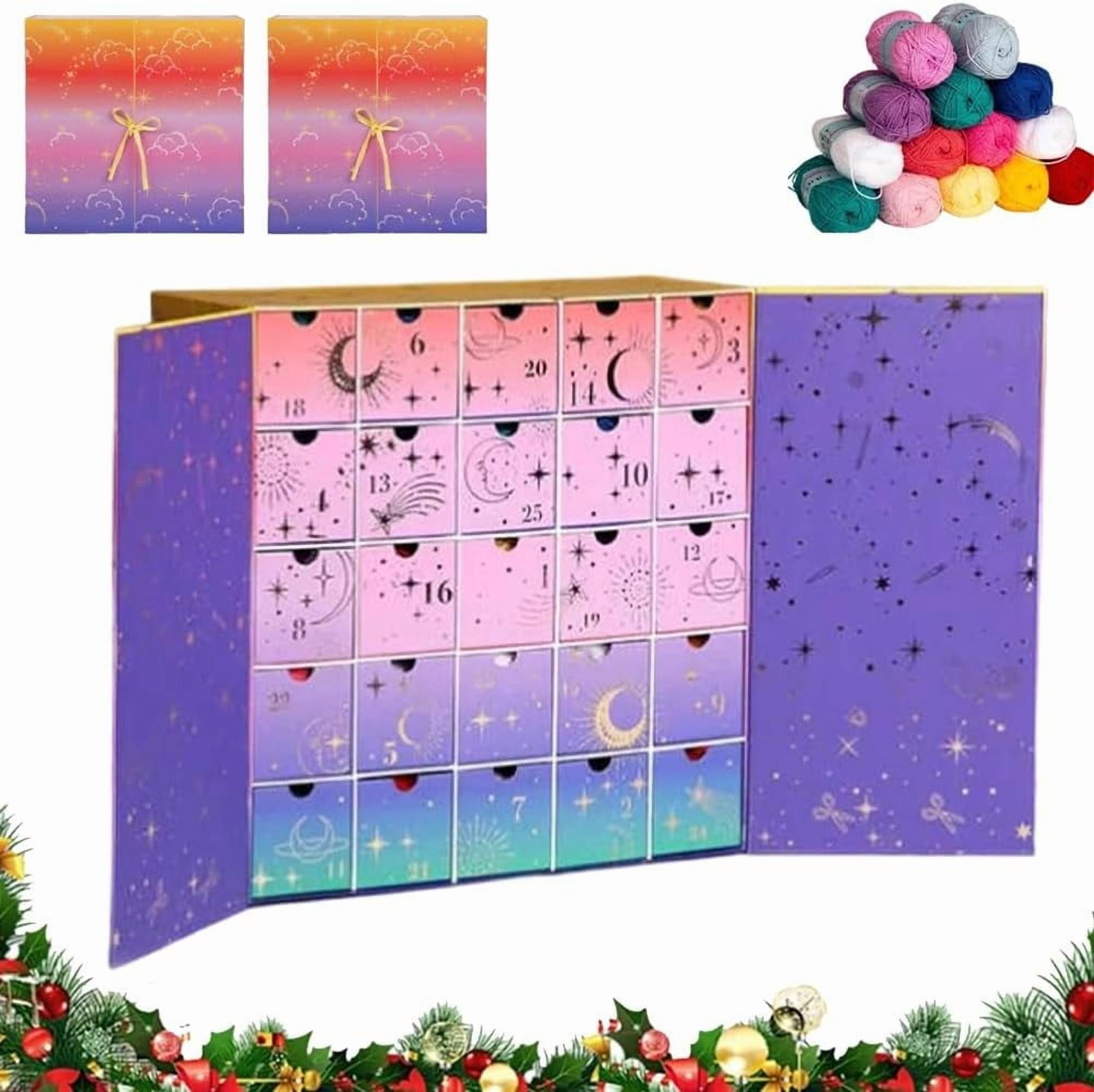 HomFairy Crochet Society Advent Calendar 2025, 25 Day DIY Crochet Yarn ...