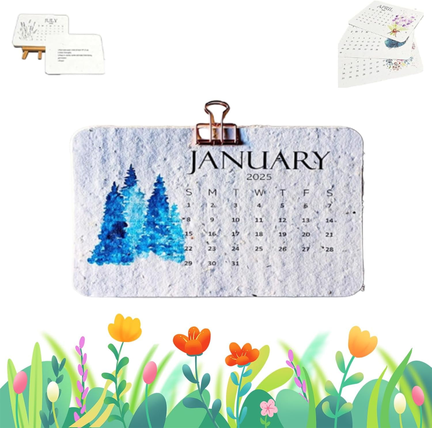 HomFairy Eco-Friendly Plantable Love Seed Calendar 2026, Lush Farms ...