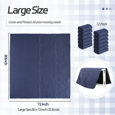 Moving Packing Blankets 72 x 40 inch (27 lb/dz Weight) Professional ...