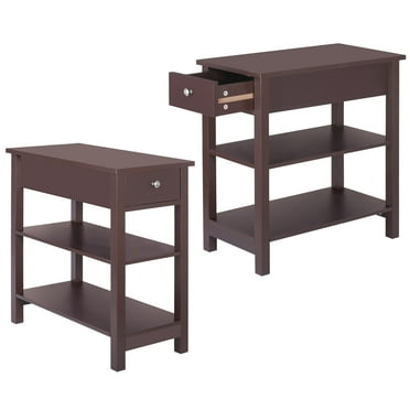 HomGarden Slim Modern Console Table, Espresso - Small Space Entry 2 ...