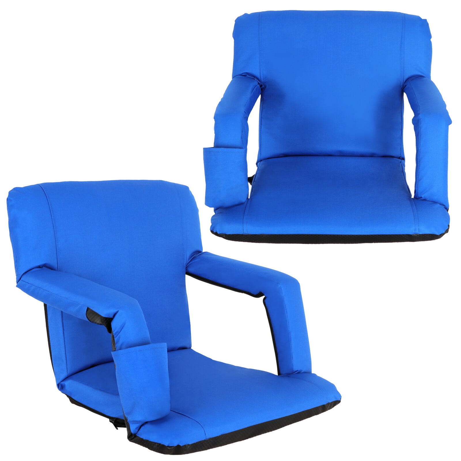 HomGarden 2 Pack Compact Portable Stadium Seat Chair, 6 Reclining ...