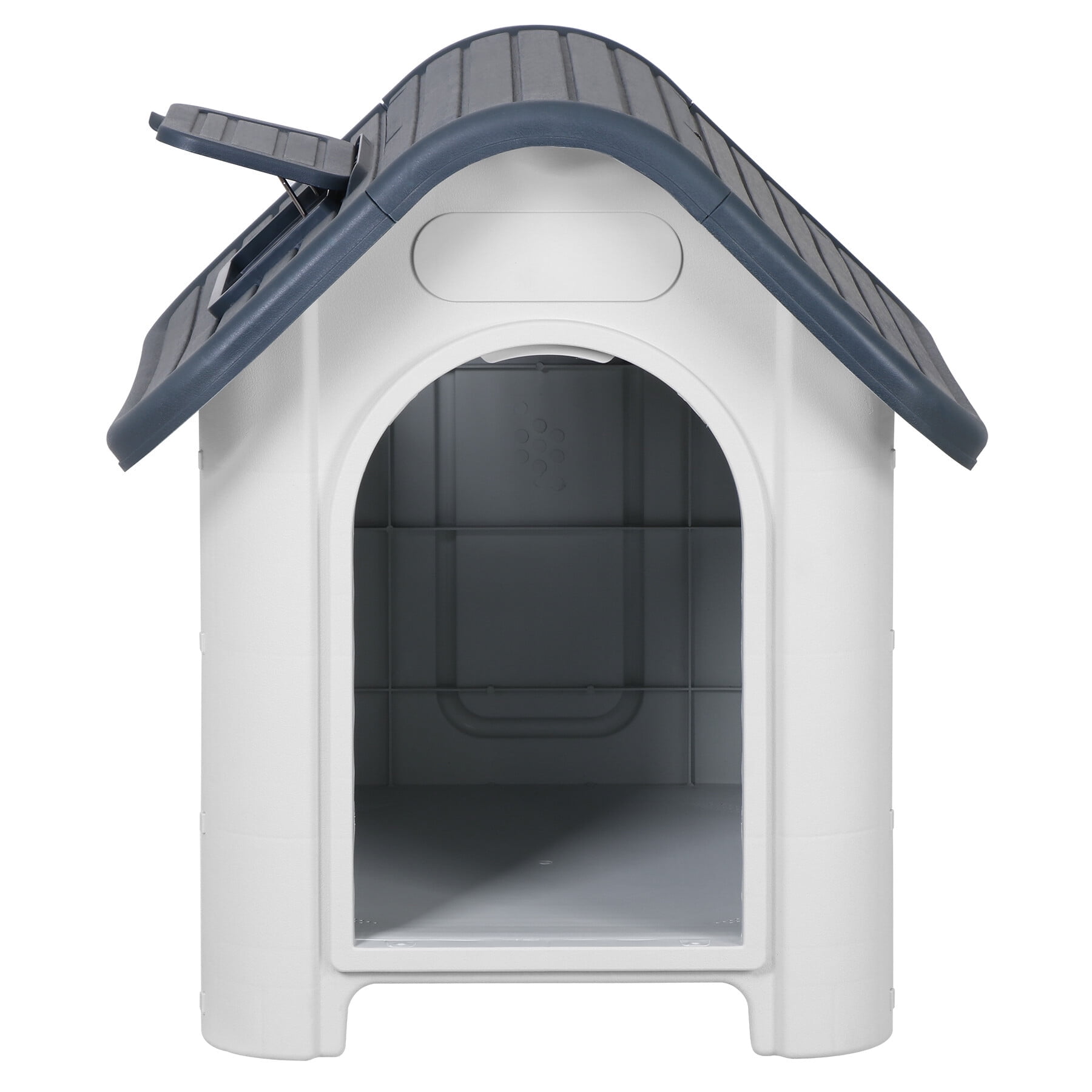 HomGarden 29.5-in Small to Medium Pet Dog House Plastic Puppy Shelter ...