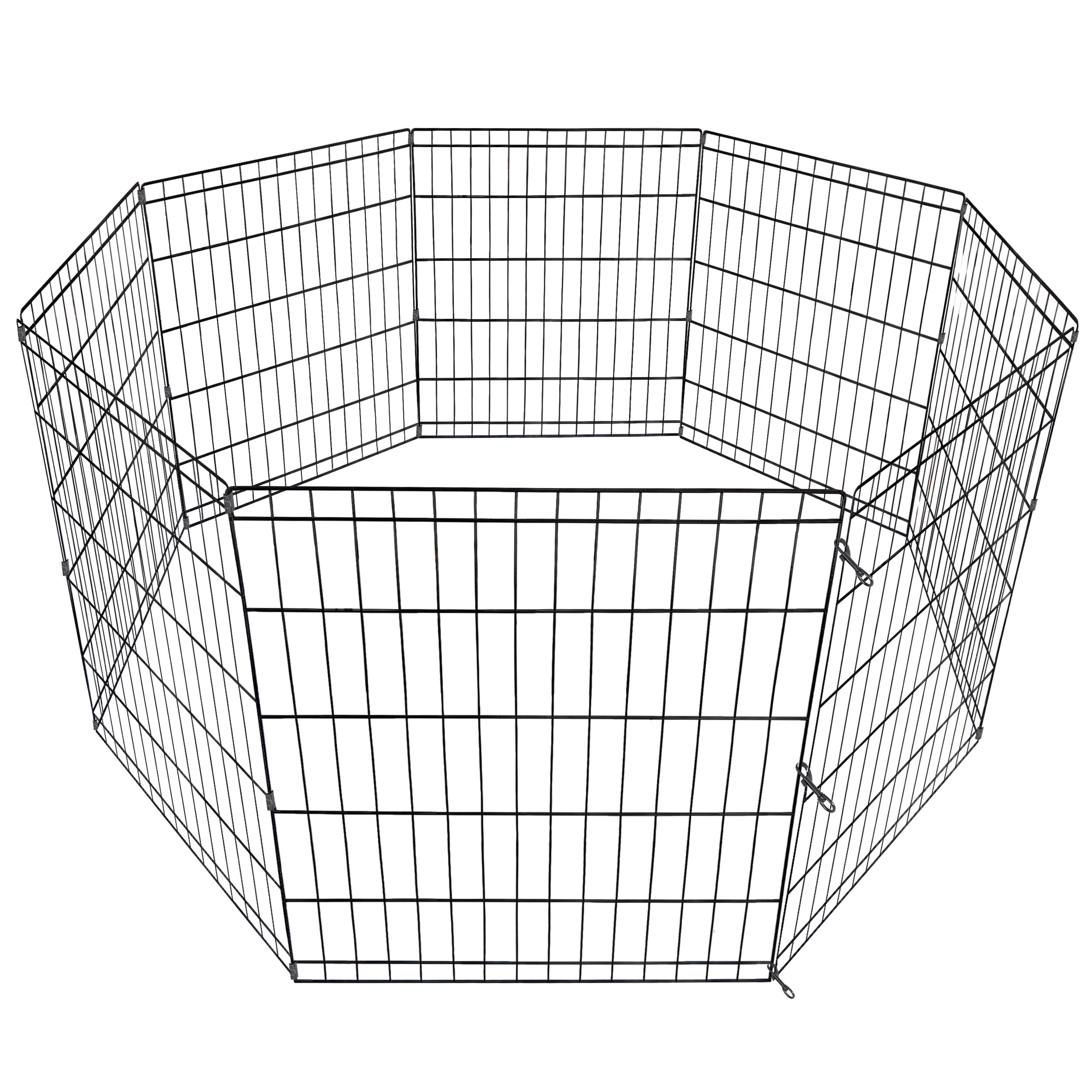 HomGarden 30'' Durable Metal Wire Pet Playpen, Foldable Exercise Pen ...