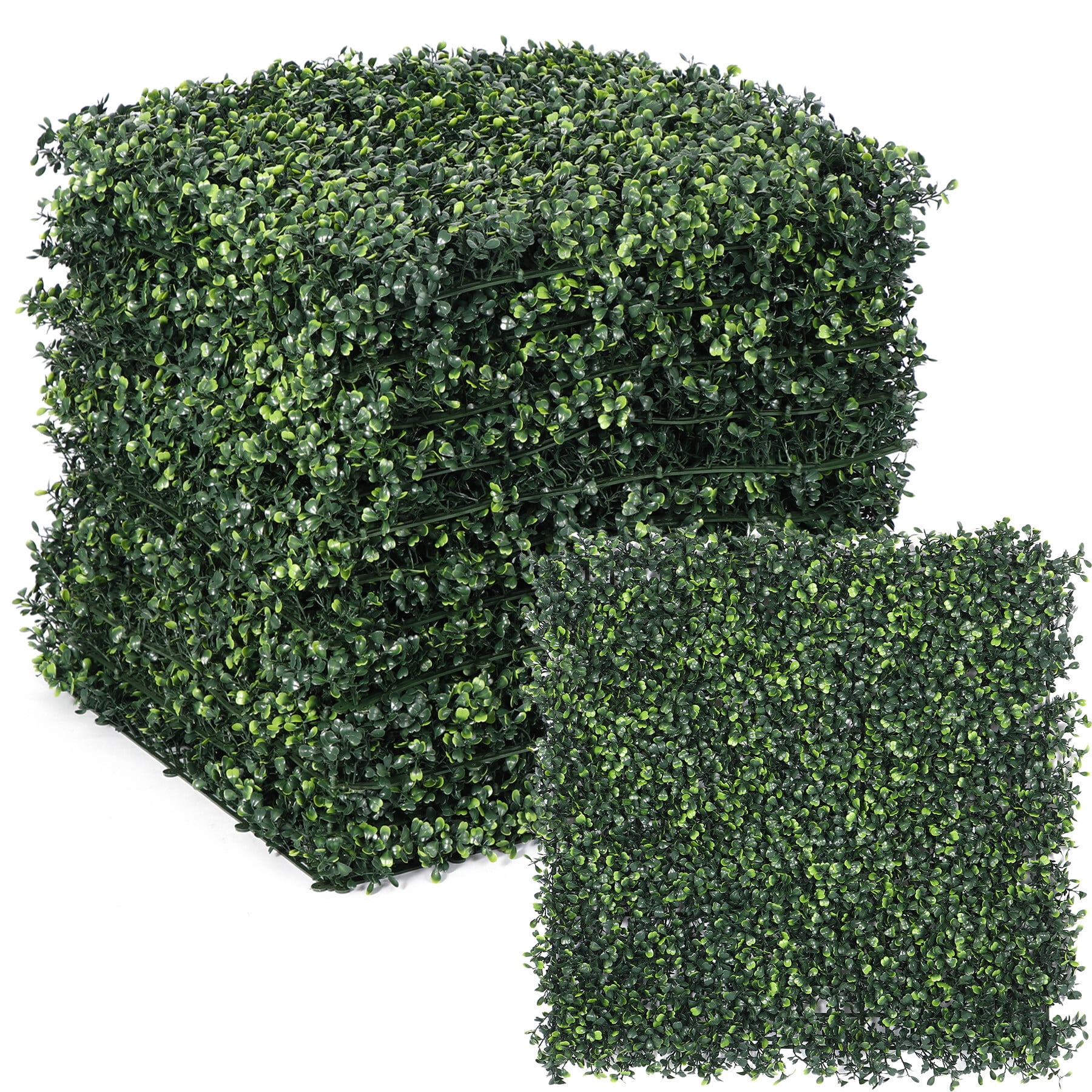 HomGarden 36PCS 19"x 19" Artificial Boxwood Panels Faux Privacy Hedge ...