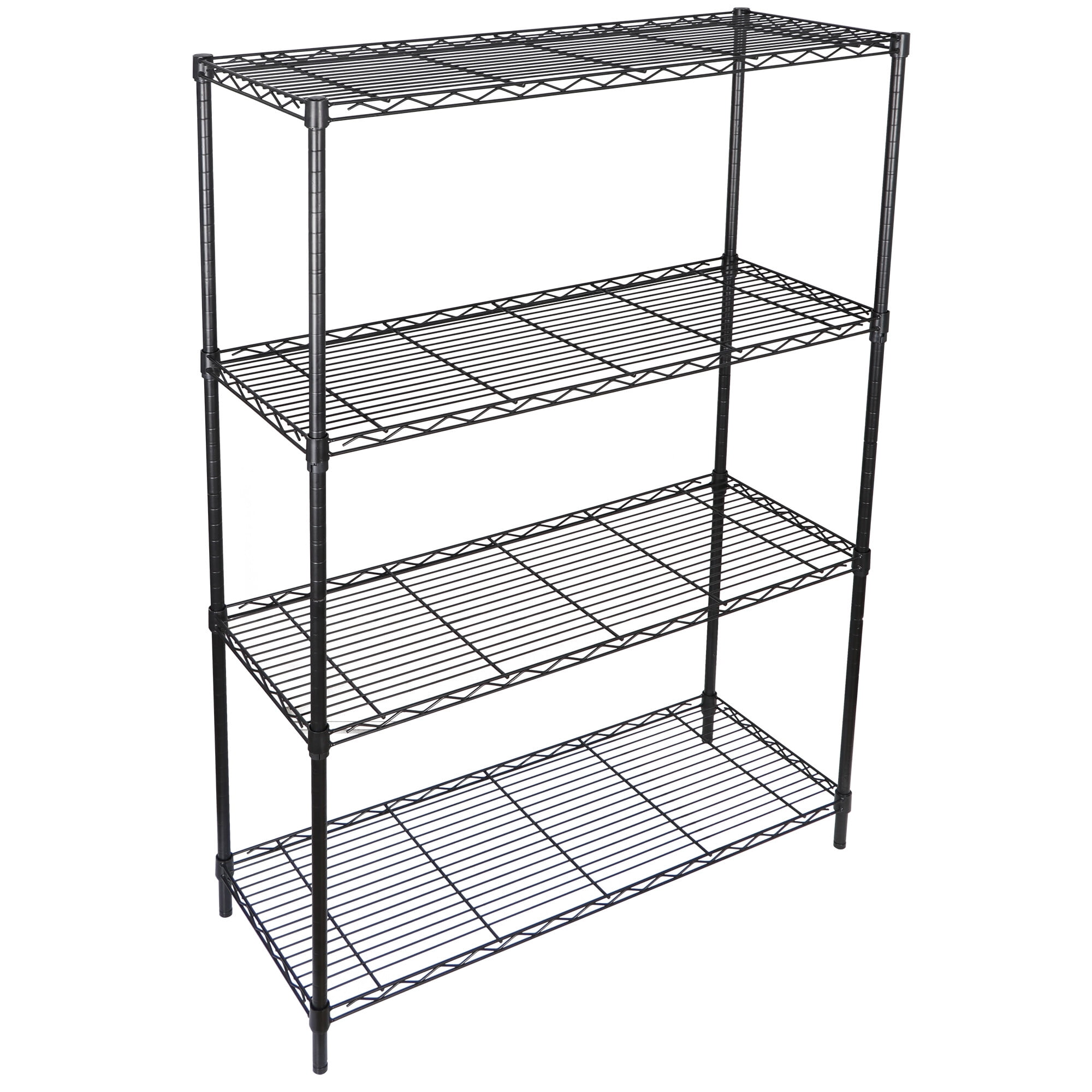 HomGarden 4-Tier Wire Shelving Storage Unit, Heavy-Duty Adjustable ...