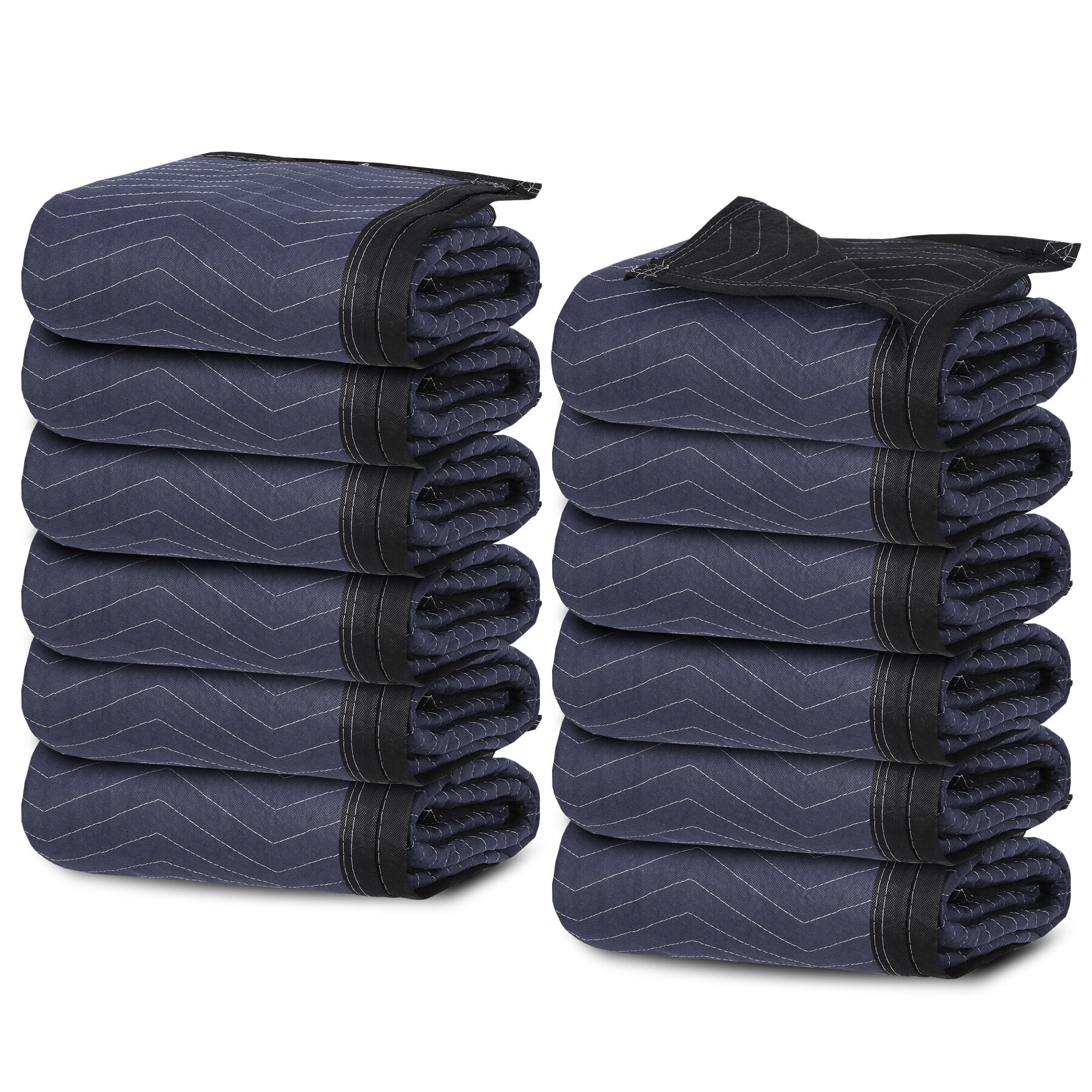 HomGarden 48 Pack Heavy Duty Moving Packing Blankets - 80"x72"(35lb/Dz ...
