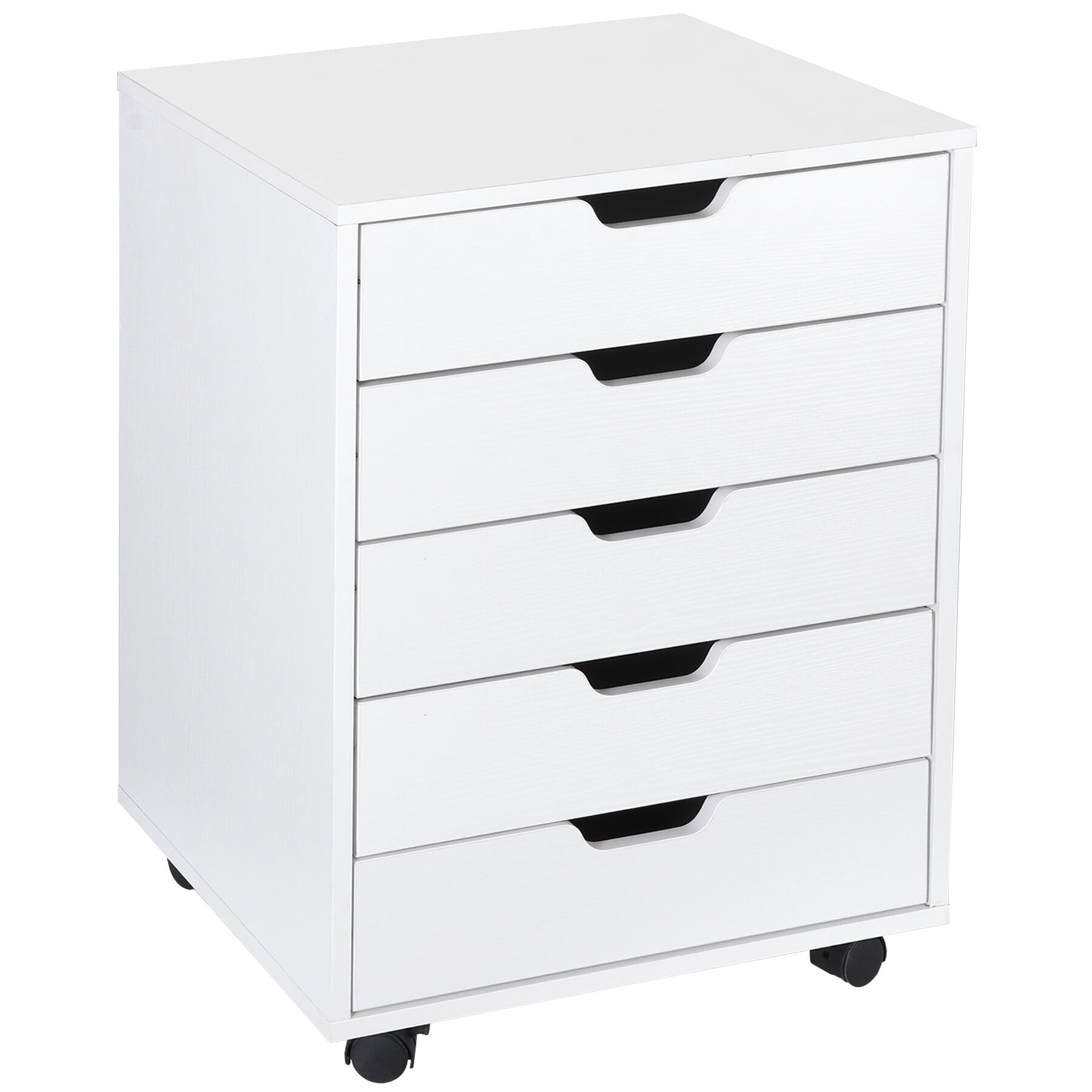 HomGarden 5-Drawer Chest Organizer Modern MDF Storage Dresser Cabinet ...
