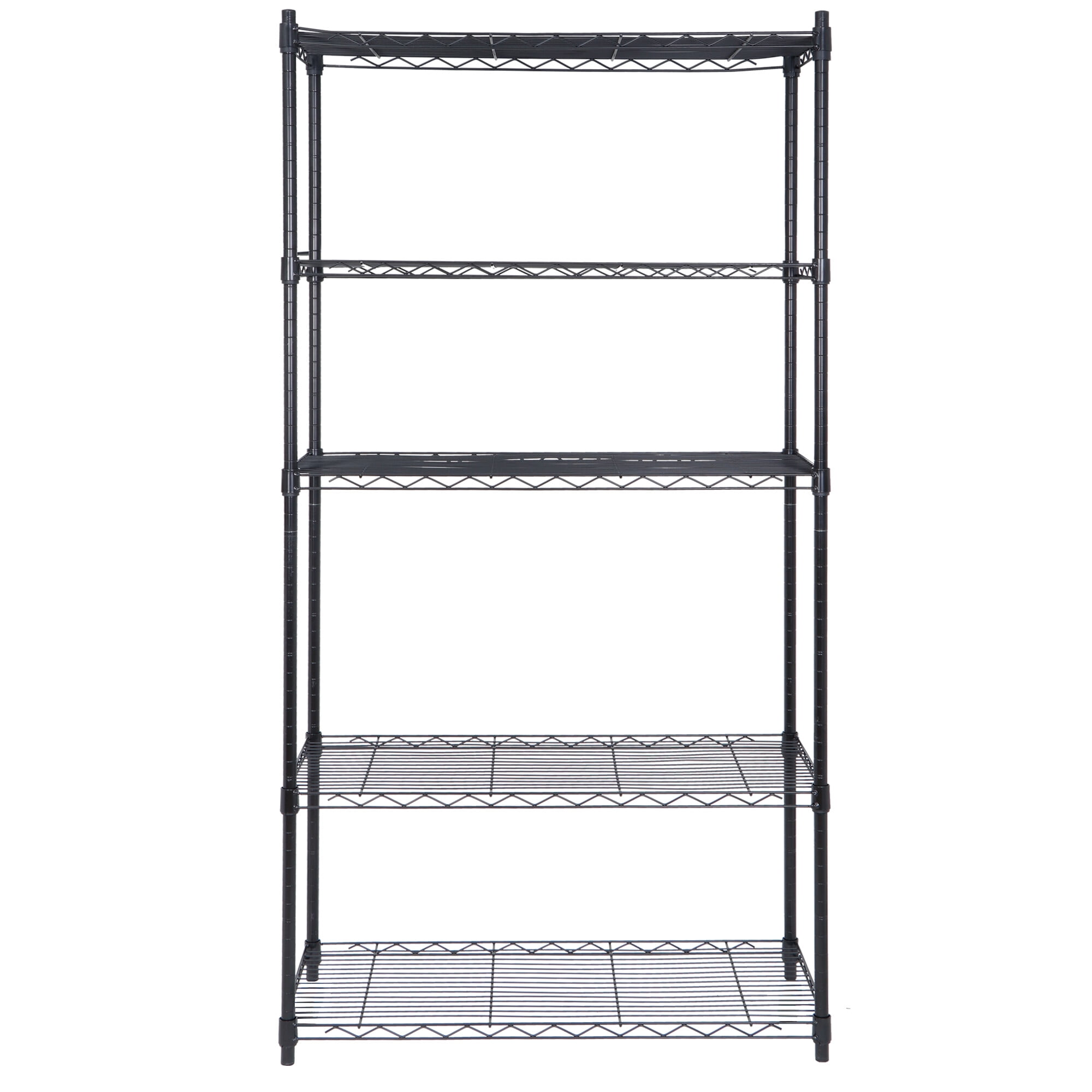HomGarden 5-Tier Metal Steel Chrome Wire Shelving Storage Unit, Heavy ...