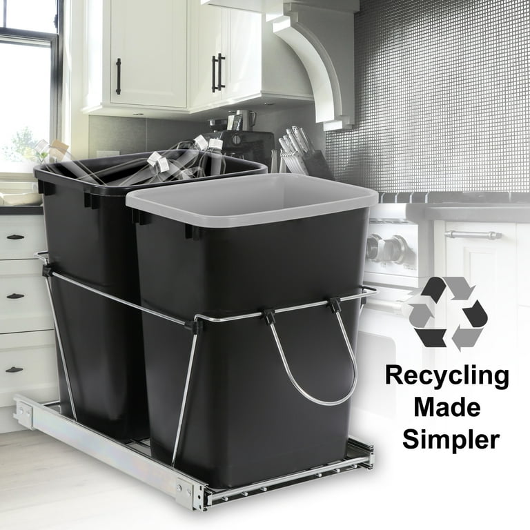 Under sink double bin store
