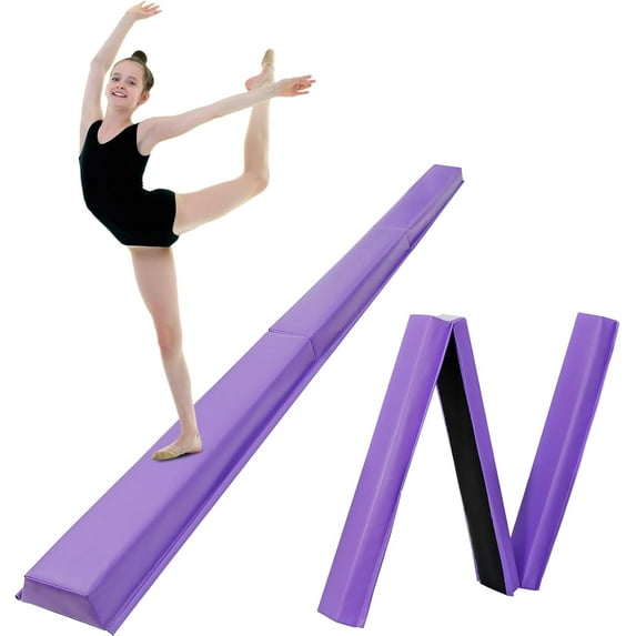 HomGarden Gymnastics Training Balance Beam,Long Folding Foam Balance ...