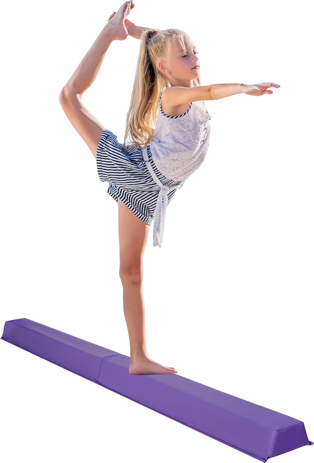 HomGarden Gymnastics Training Balance Beam,Long Folding Foam Balance ...