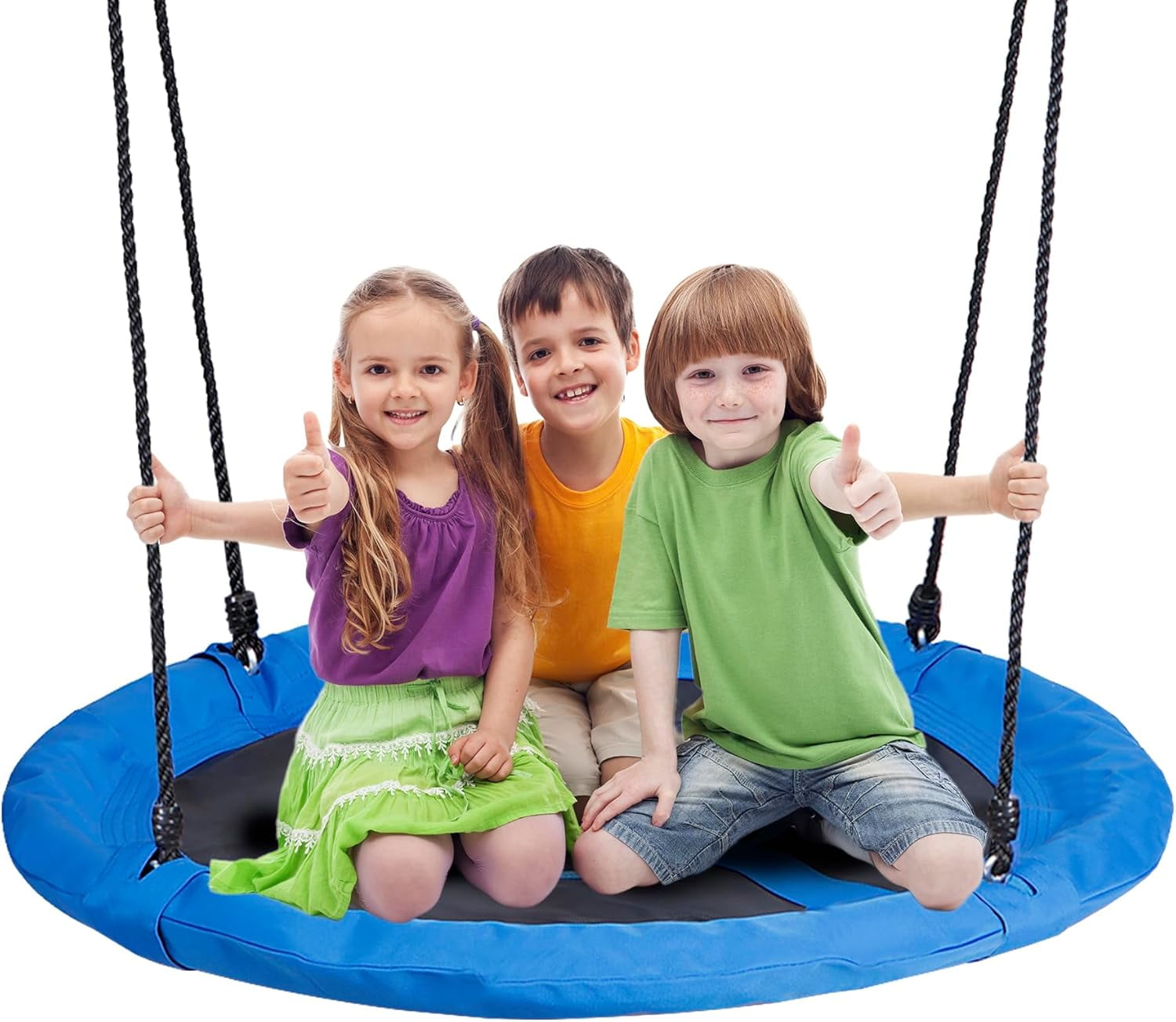 HomGarden Saucer Tree Swing Set 48" Waterproof Round Outdoor Nest ...