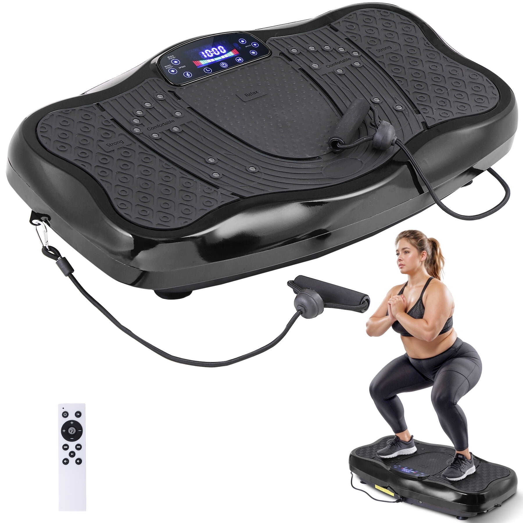 HomGarden Vibration Plate Exercise Machine 120 Levels Full Body Fitness ...