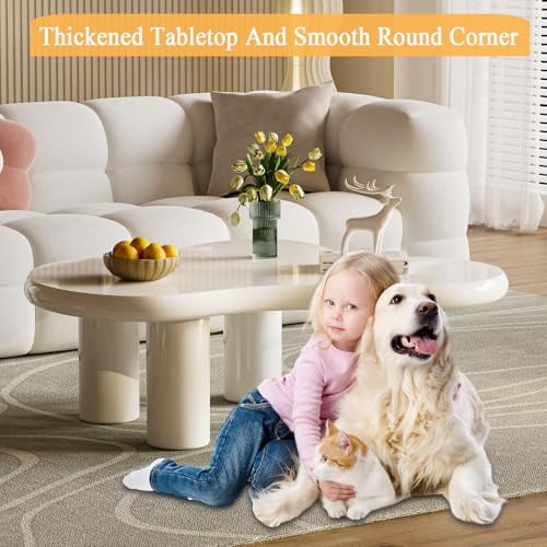 HomVent 39 Inch Cloud Coffee Table, Modern Cloud Shaped Coffee Tables ...